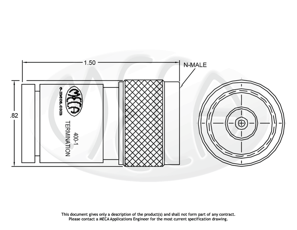 RF Terminations N-Type — MECA Electronics, Inc.