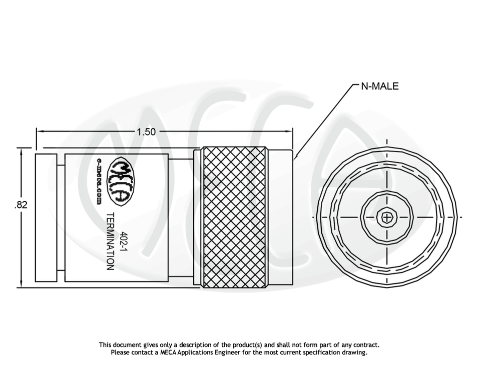 RF Terminations N-Type — MECA Electronics, Inc.