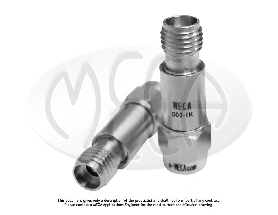 DC Block, 500-1K, 100 Watts, 2.92mm, 250 KHz-40.0 GHz — MECA ...