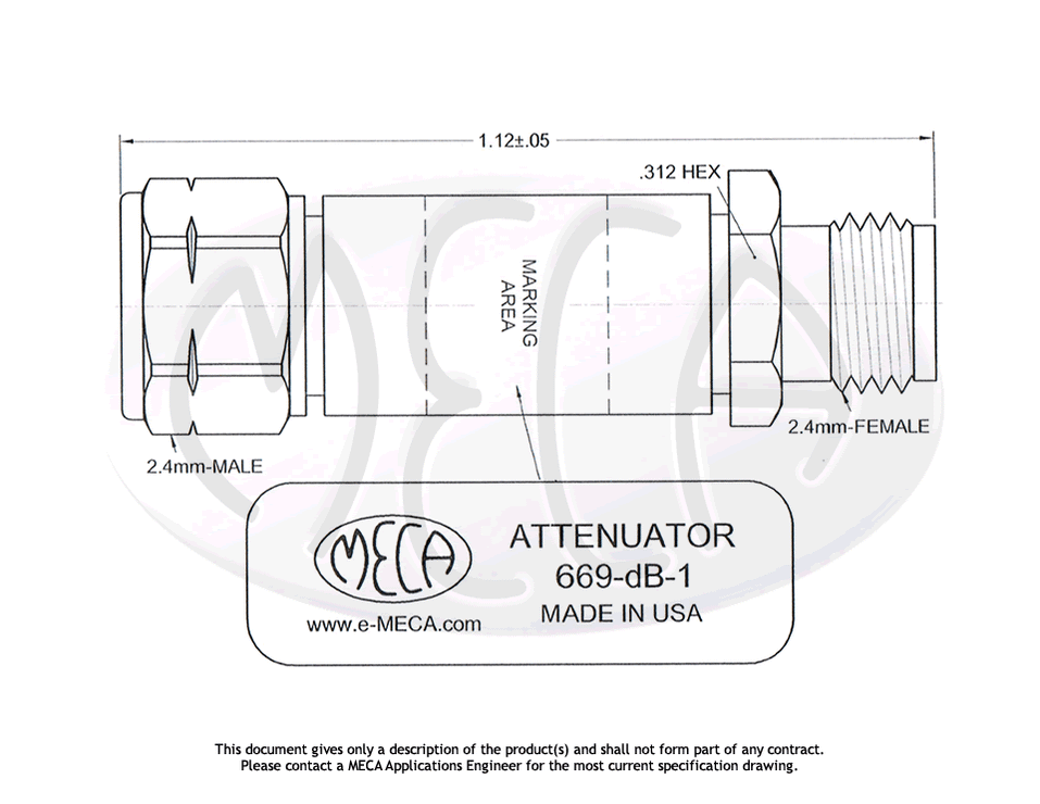 Attenuators 2.4mm — MECA Electronics, Inc.