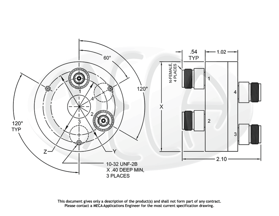 3 dB Hybrids Couplers — MECA Electronics, Inc.