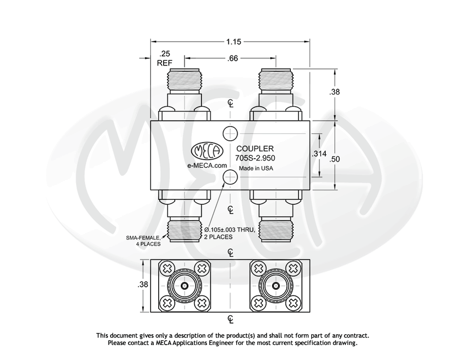 3 dB Hybrids Couplers — MECA Electronics, Inc.