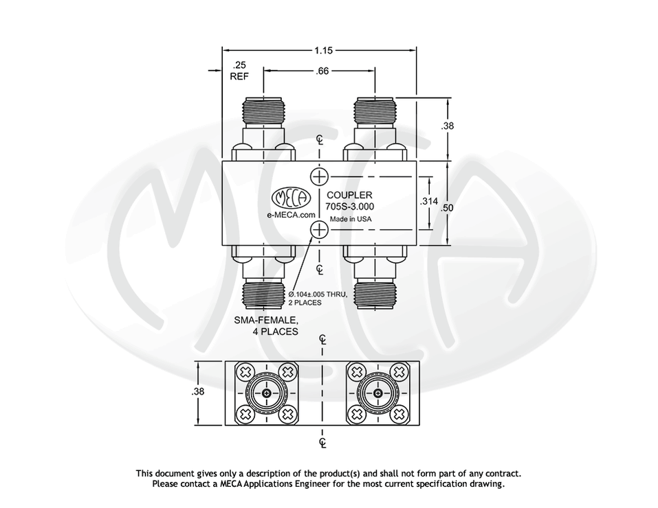 3 dB Hybrids Couplers — MECA Electronics, Inc.