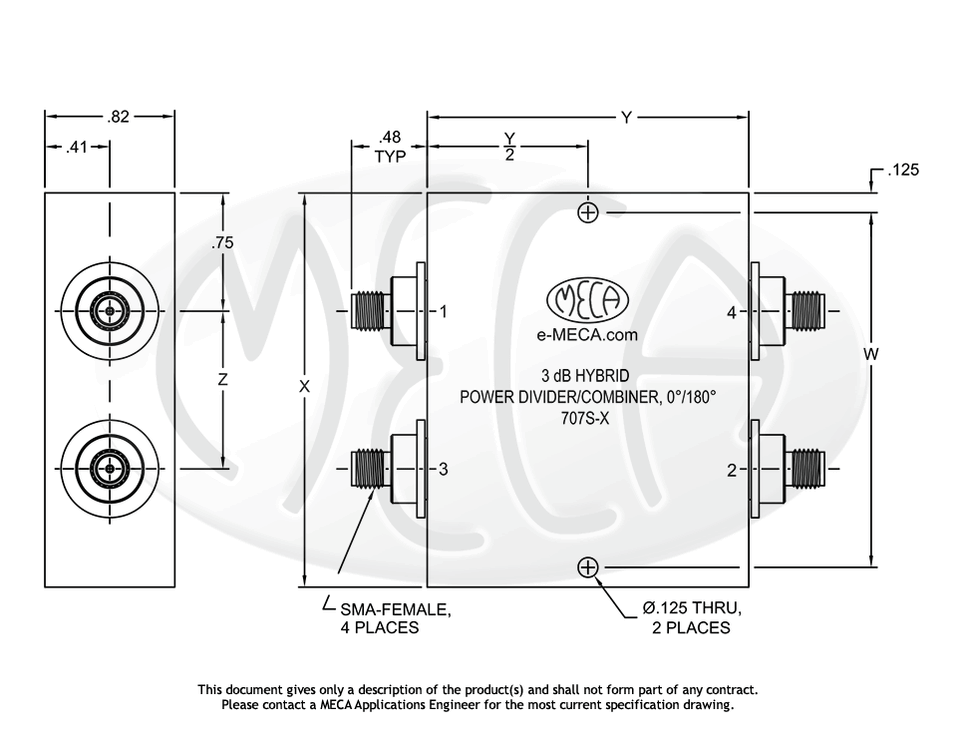 3 dB Hybrids Couplers — MECA Electronics, Inc.