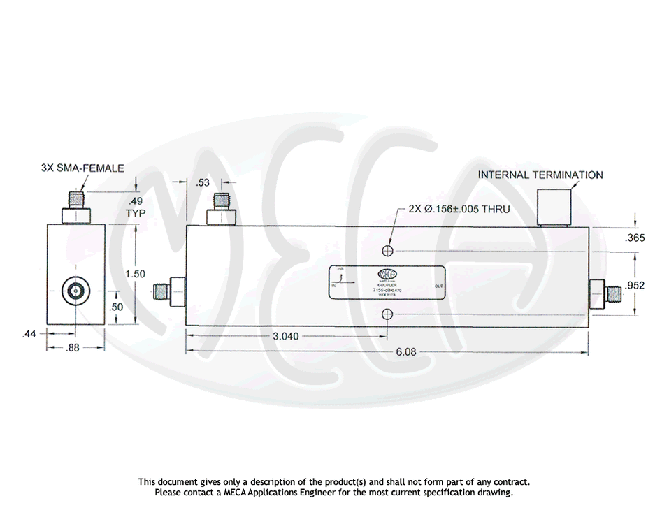 Directional Couplers SMA — MECA Electronics, Inc.