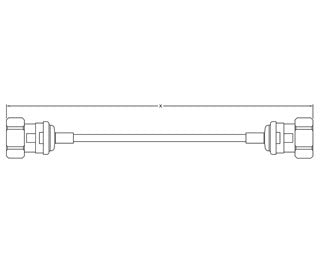 Cable Assemblies, CDM-DM-X-M01, DIN-Male to DIN-Male, LMR240 — MECA ...