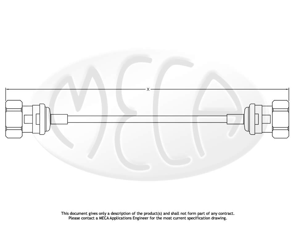 Cable Assemblies, CDM-DM-X-M01, DIN-Male to DIN-Male, LMR240 — MECA ...