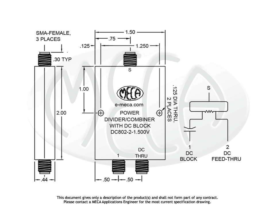 Power Dividers Additional Dividers — MECA Electronics, Inc.