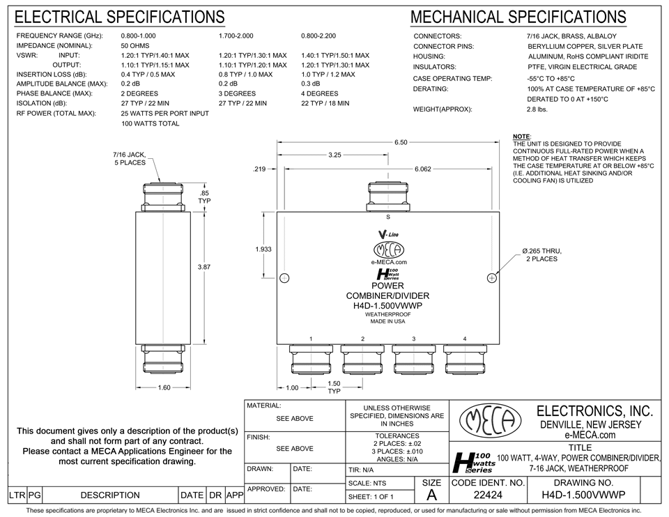 MECA Electronics, Inc. - RF Microwave Component Source