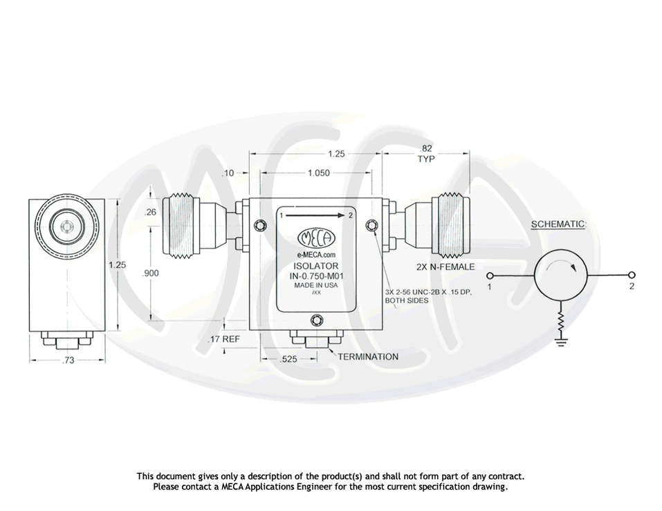 Isolator & Circulator — MECA Electronics, Inc.