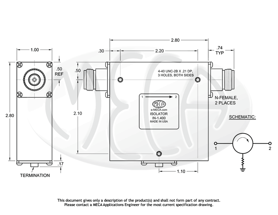 Isolator & Circulator — MECA Electronics, Inc.