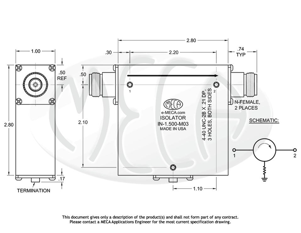 RF Isolators — MECA Electronics, Inc.