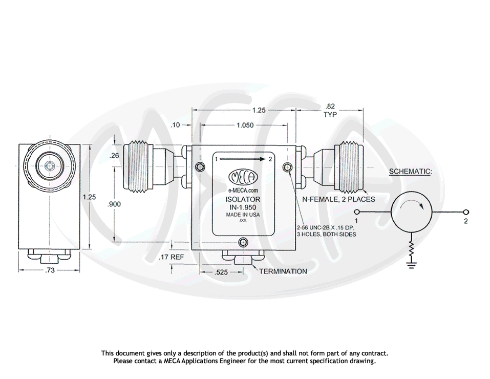 RF Isolators — MECA Electronics, Inc.