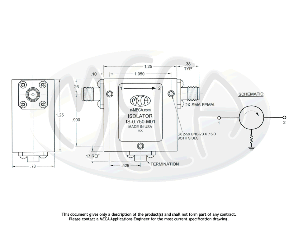 RF Isolators — MECA Electronics, Inc.