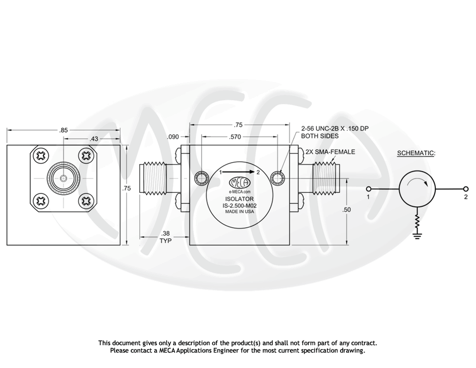 RF Isolators — MECA Electronics, Inc.