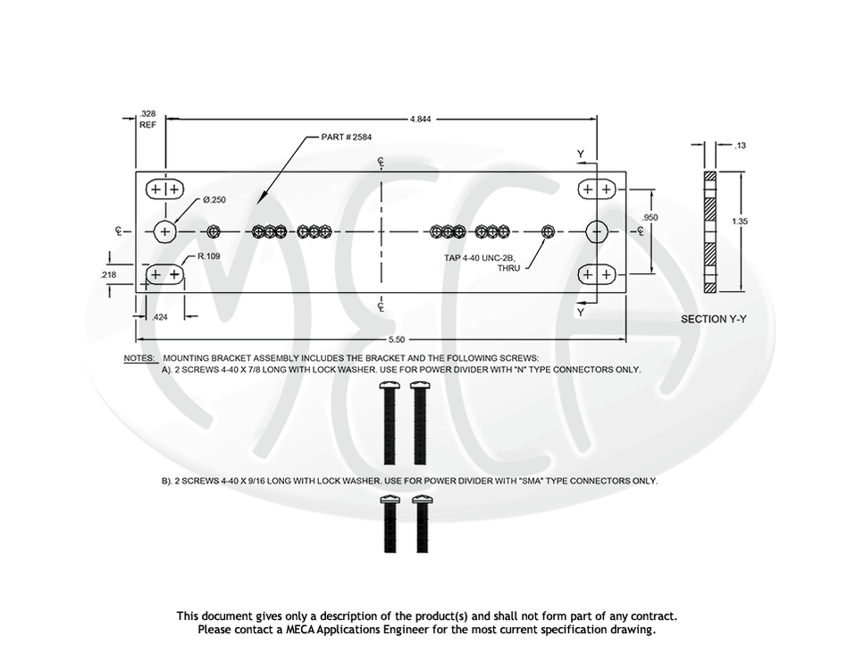 Power Dividers Additional Dividers — MECA Electronics, Inc.